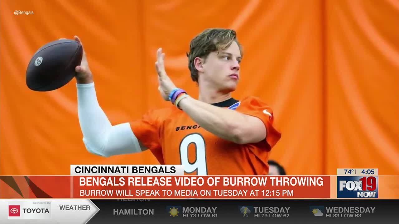 Joe Burrow returns to throwing - YouTube