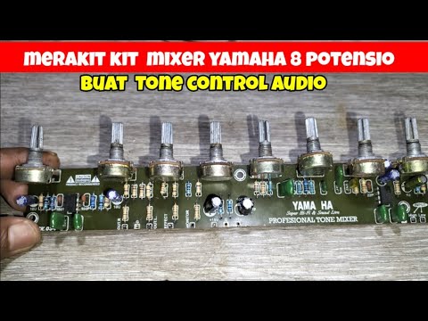 Cara memasang mixer Yamaha 8 potensio untuk audio agar suara tidak ngeprek - YouTube