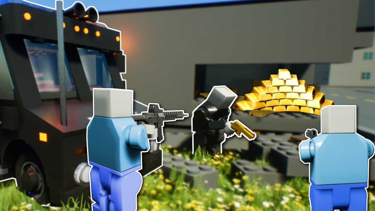 COPS and ROBBERS BANK HEIST! - Brick Rigs Multiplayer Gameplay - Lego ...
