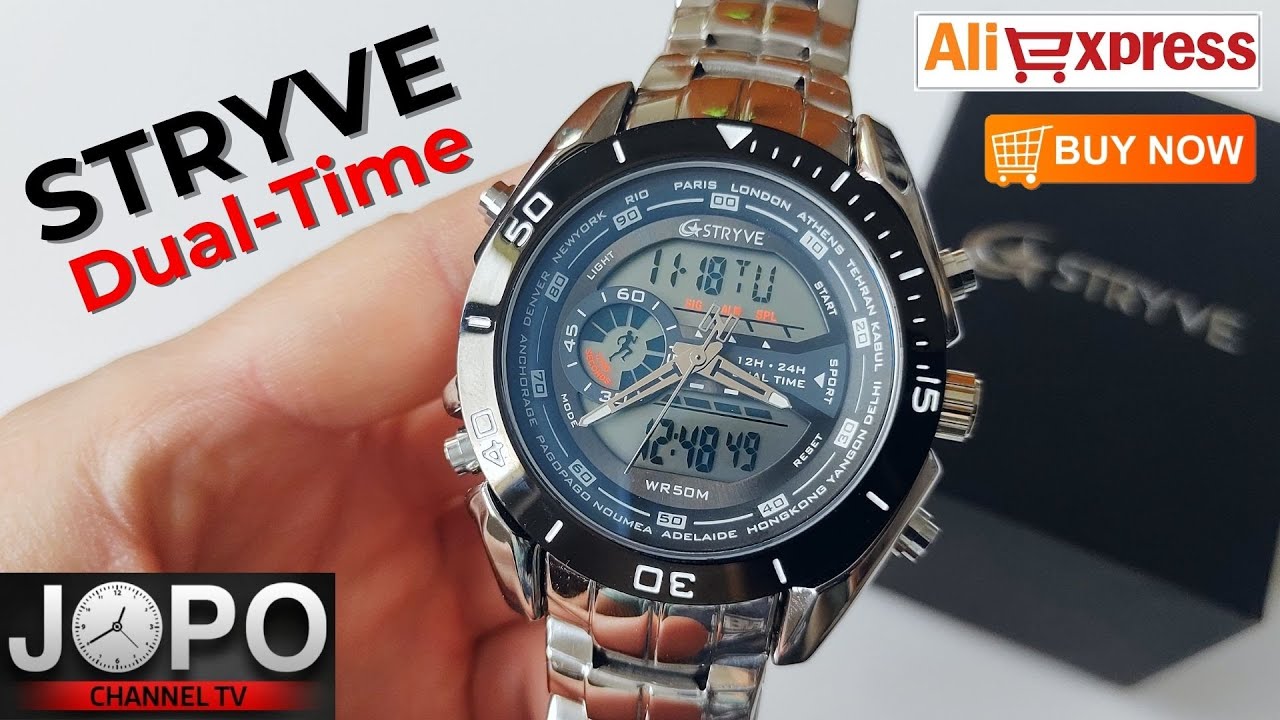 STRYVE S8019 Luxury Sport Watch Dual-Time Watch│Stryve Watch Review ...