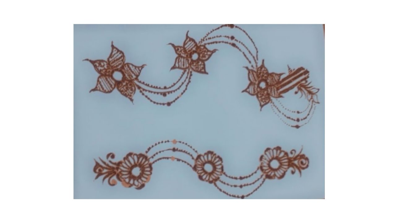 تعليم نقش الحناء خطوة بخطوة Teaching henna inscription step by step ...