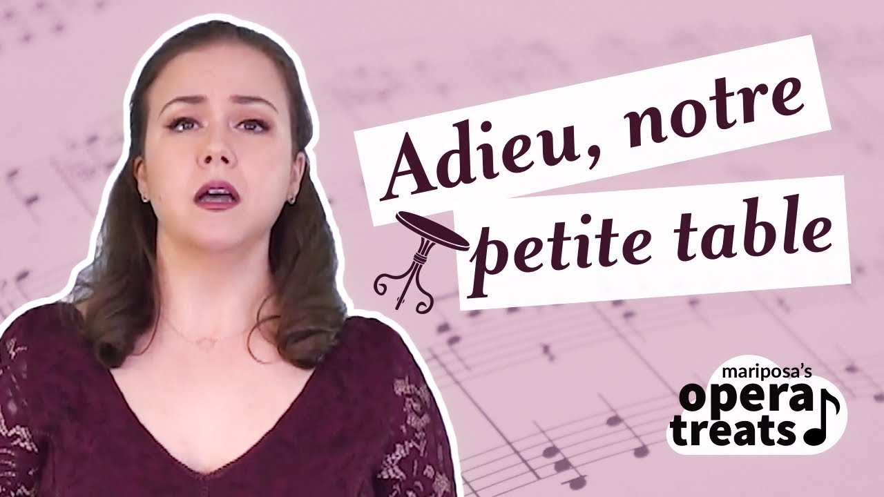 Opera Treats | 'Adieu, notre petite table', Robin Hahn - YouTube