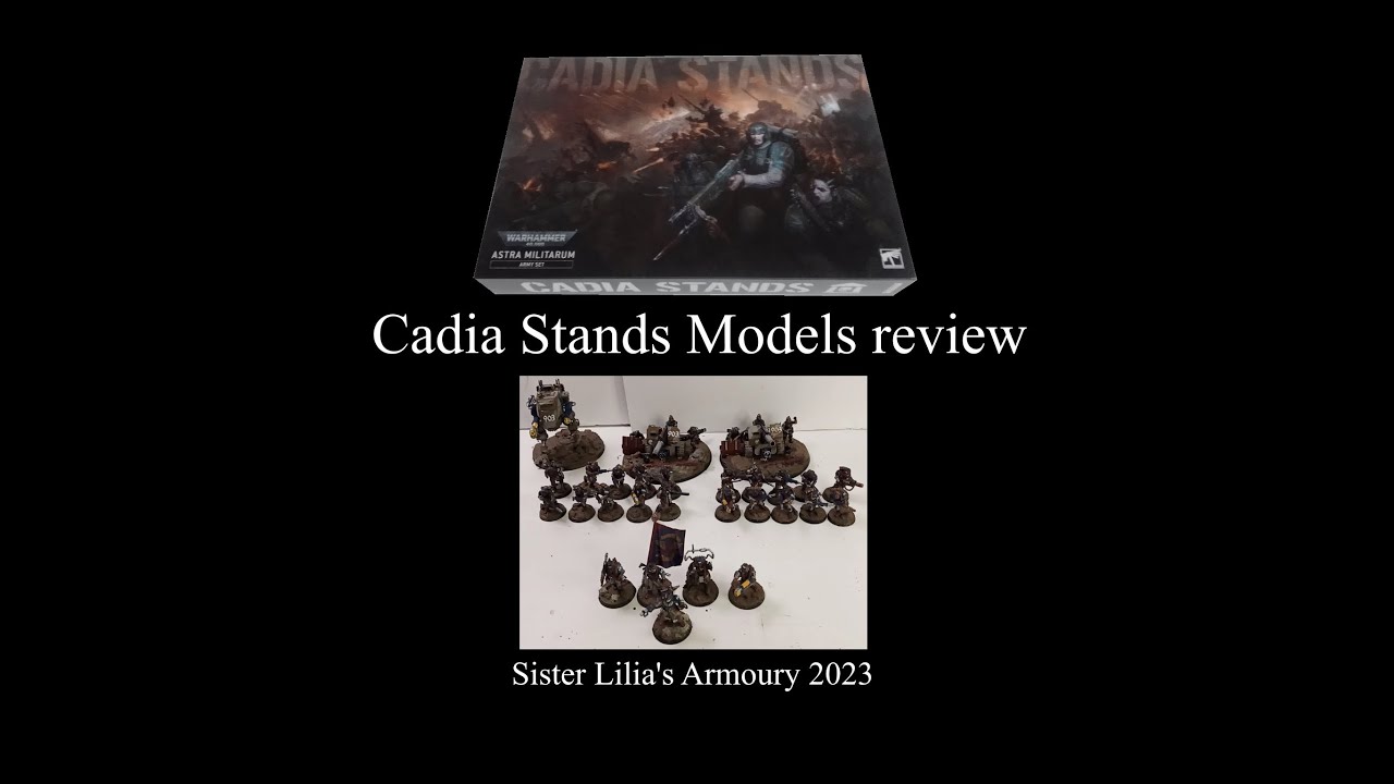 CADIA STANDS REVIEW pt:1 miniatures review - YouTube