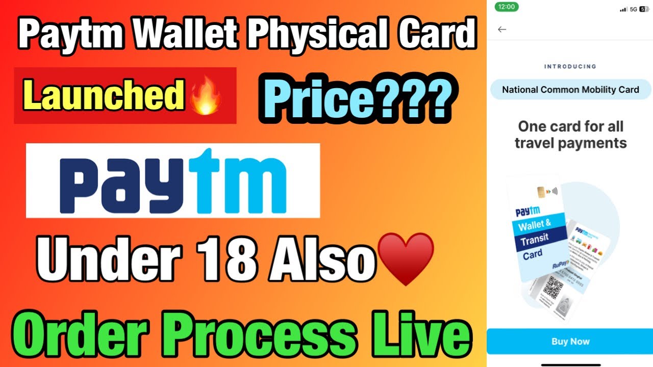 Paytm Wallet Card Order Process || Paytm Transit Card || Paytm Mobility ...