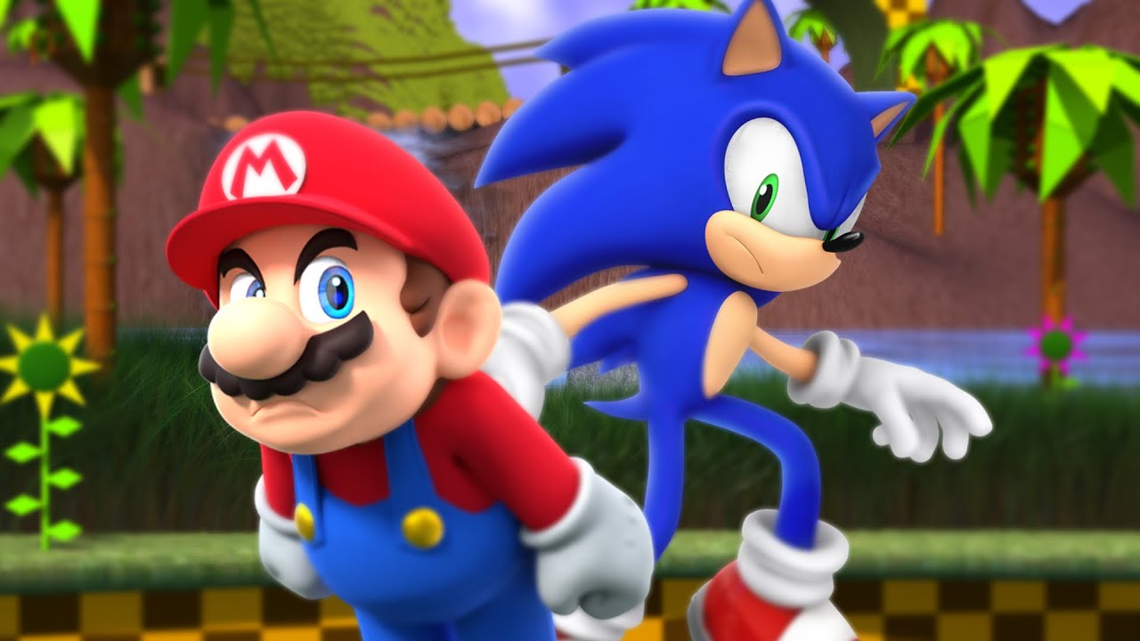 Sonic the Hedgehog Vs Super Mario Animation (READ DESC) - YouTube