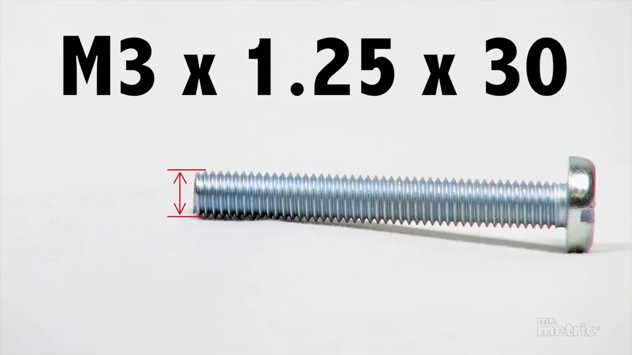 How to Read a Metric Screw Thread Callout - YouTube