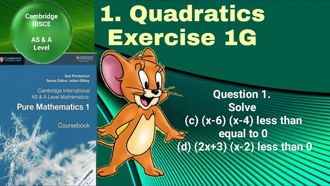 Solve (c) (x-6) (x-4) less than equal to 0 (d) (2x+3) (x-2) less than 0 ...