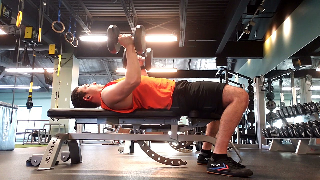 Full Range Dumbbell Press Form - YouTube