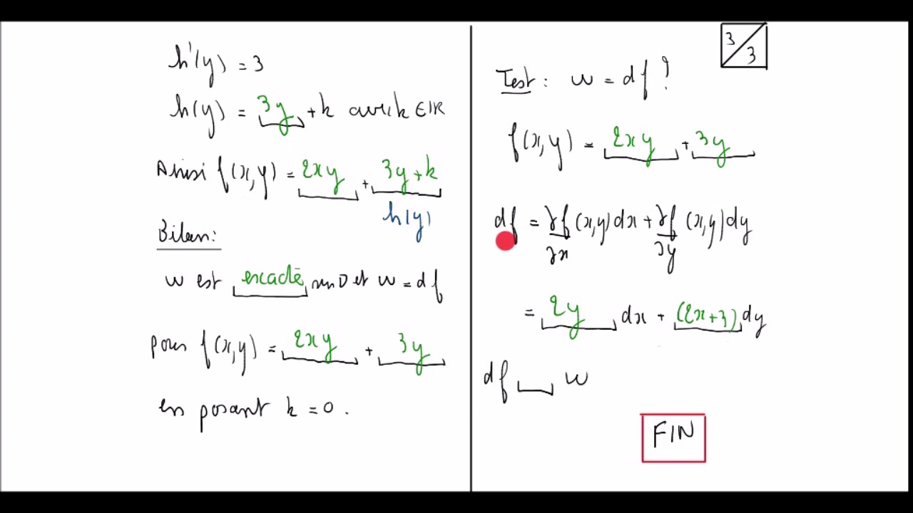 CM1 Intégrales curvilignes - YouTube