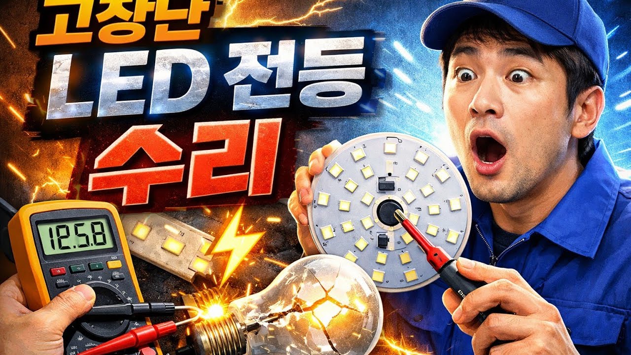 LED sensor light repair | 센서등 수리 - YouTube