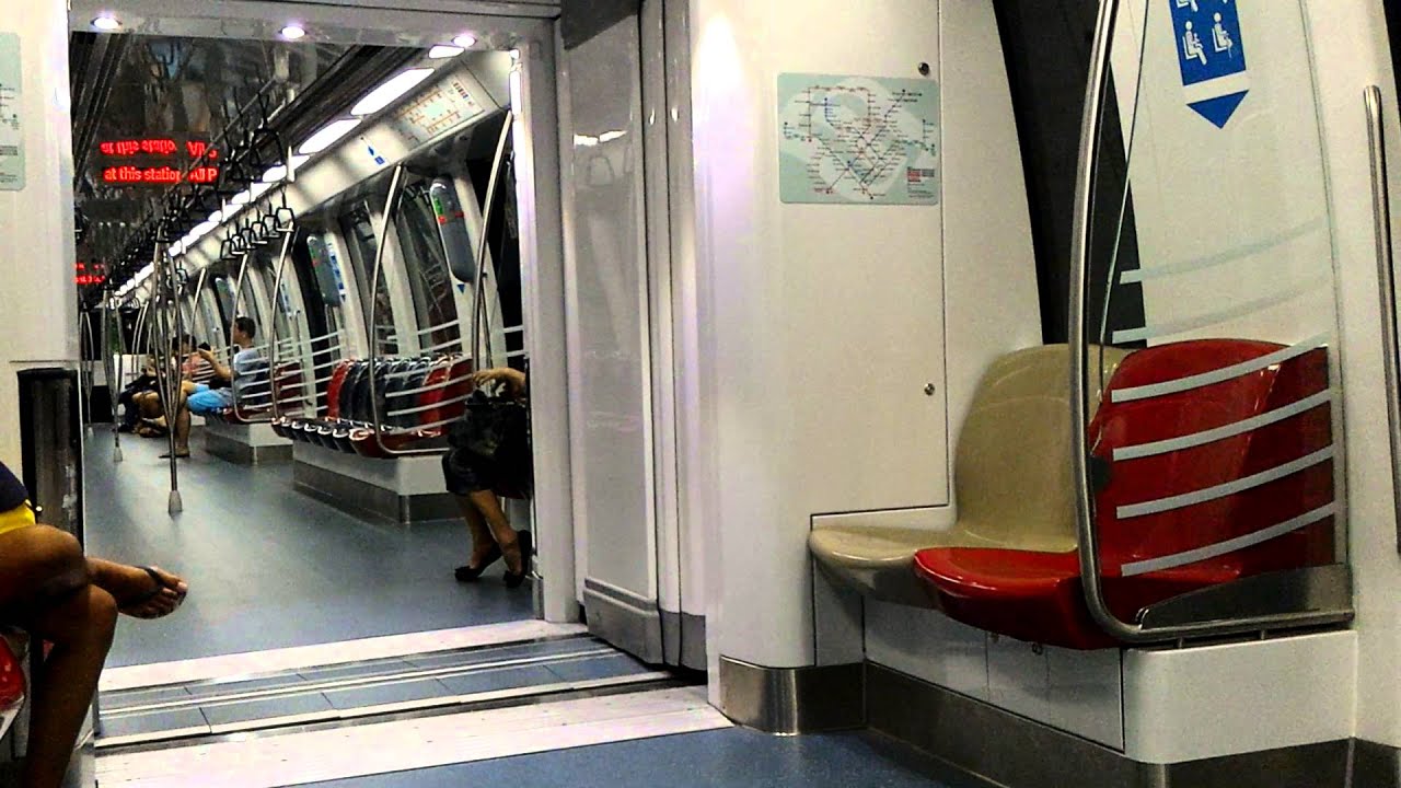 (SMRT,CCL)Alstom Metropolis C830C set 855 from Bayfront to Marina Bay ...