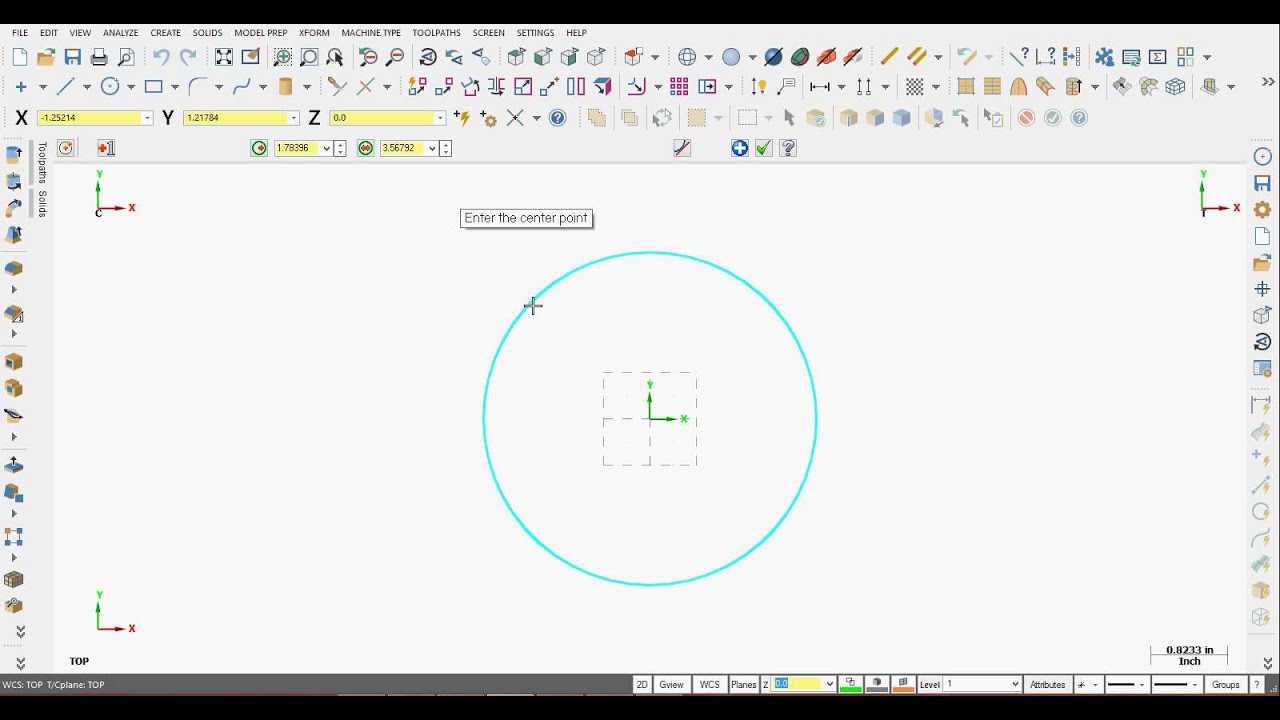 Circle Center Point - YouTube
