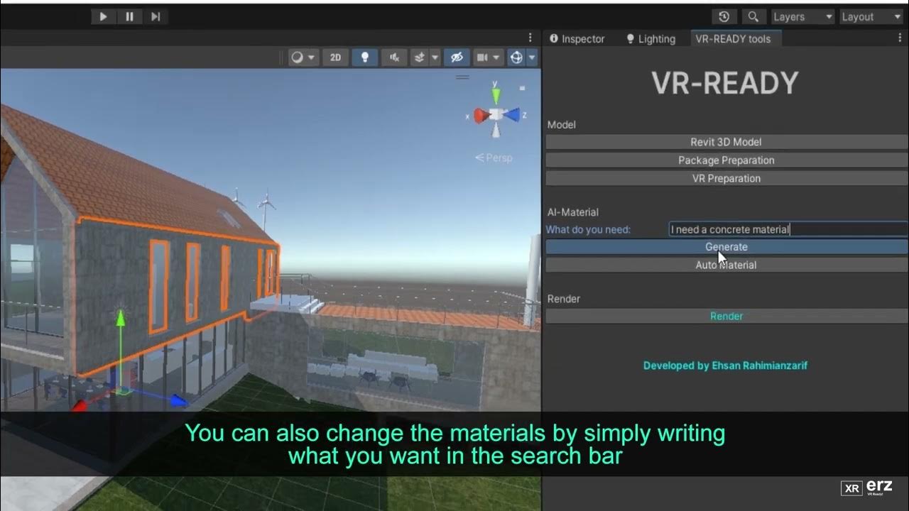 AI-POWERED Unity Plugin, Creating a full VR project from BIM models in Revit with just a few ...