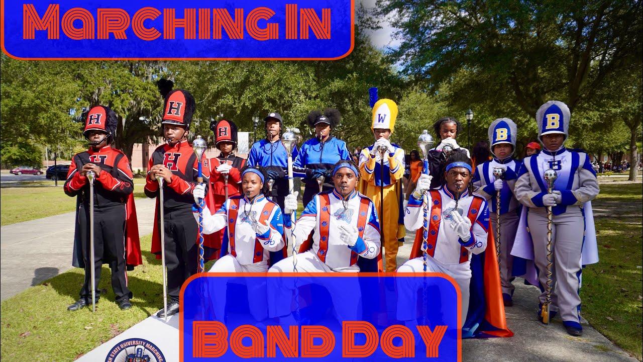 Savannah State University Marching In | Band Day 2023 | Powerhouse of ...