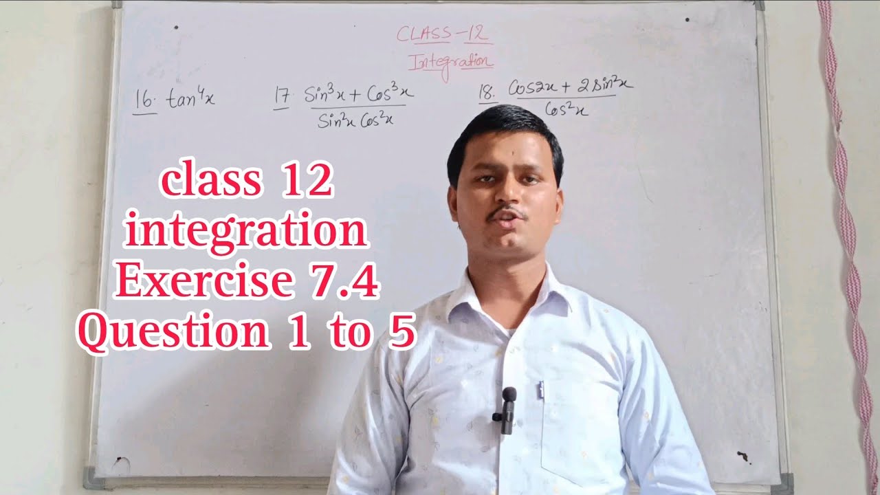 Class 12 integration Exercise 7.4 Question 1 to 5 @mathsfever6824 - YouTube