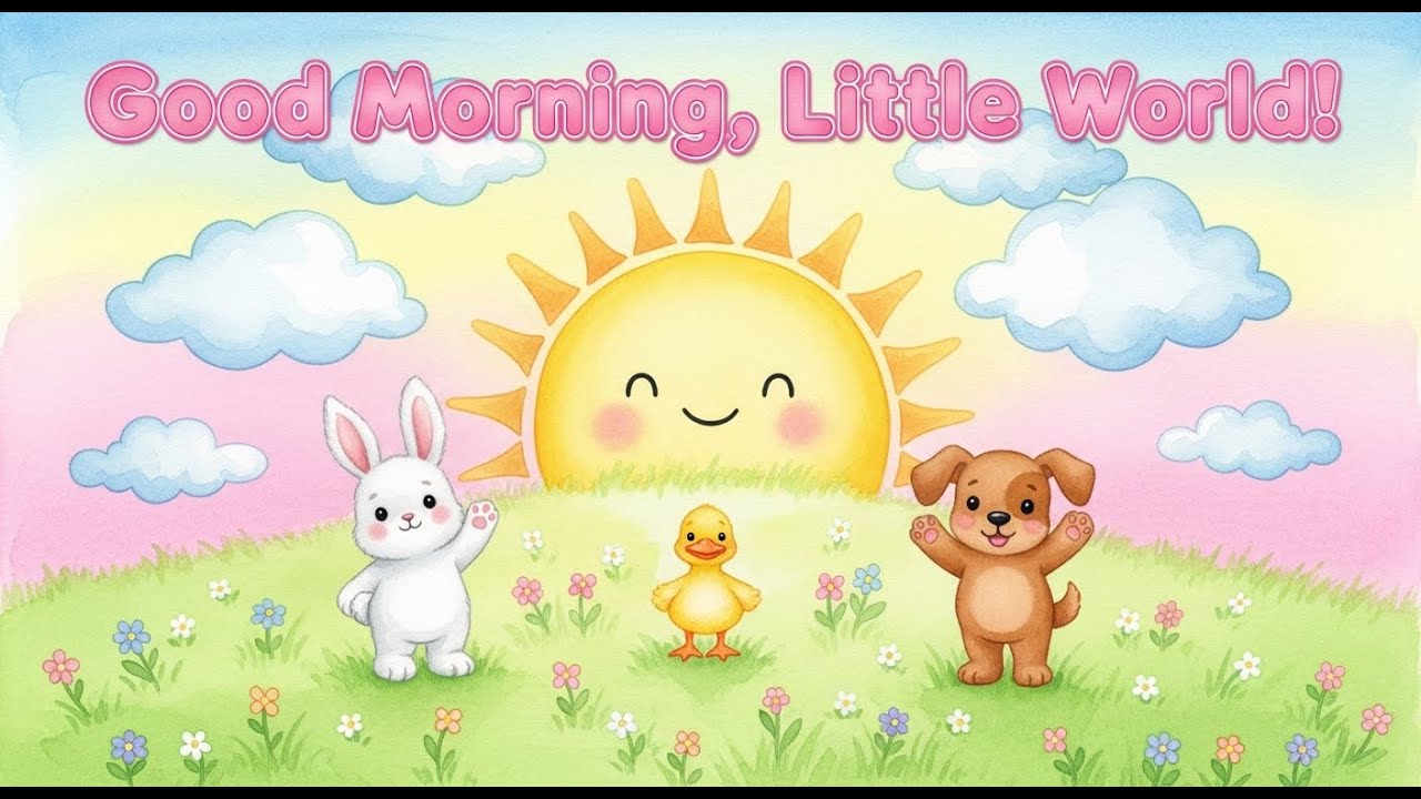 Good Morning Little World | Cute Morning Poem for Toddlers | Kids ...