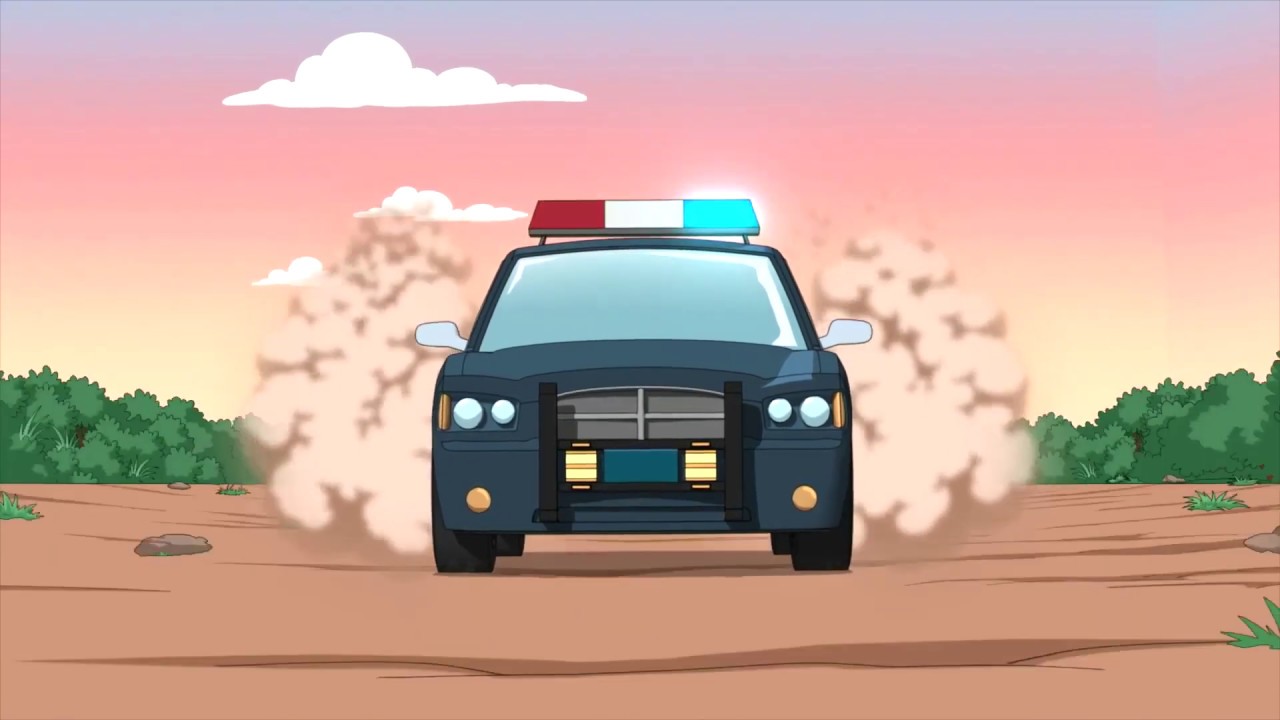 family guy peter van halen police chase and car jump - YouTube