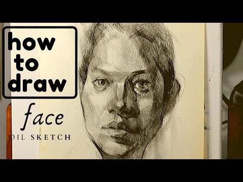 How to draw a Woman Face , sketch #19