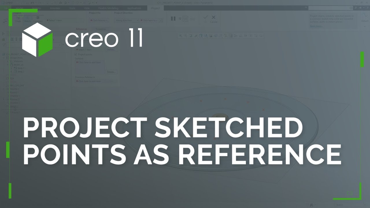 Project Sketched Points as Reference | Creo 11 - YouTube