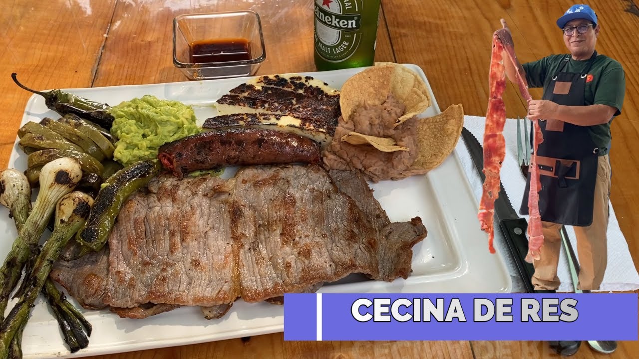 La Mejor "CECINA DE RES" a la Plancha. - YouTube