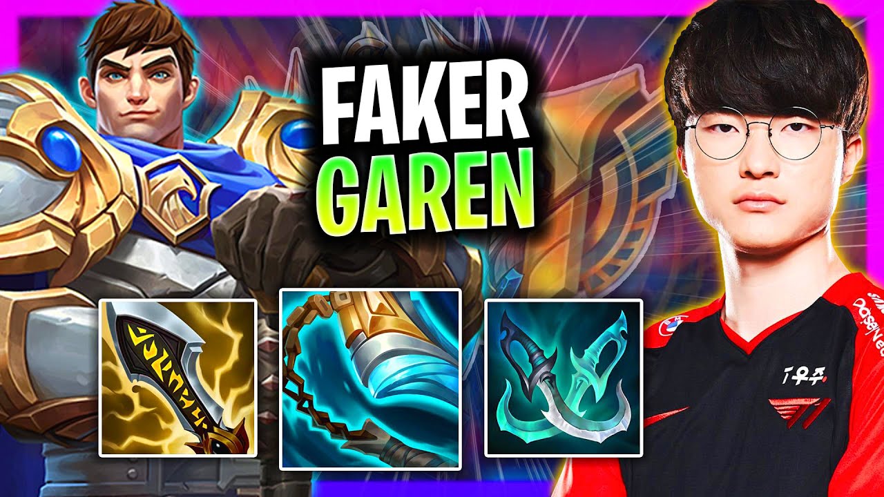 FAKER IS A BEAST WITH GAREN! | T1 Faker Plays Garen Mid vs Sylas ...