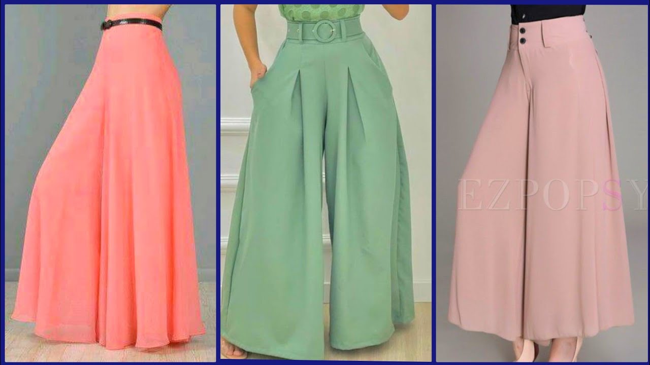 Types of plazo | Types of plazo with name | Latest plazo pant design ...