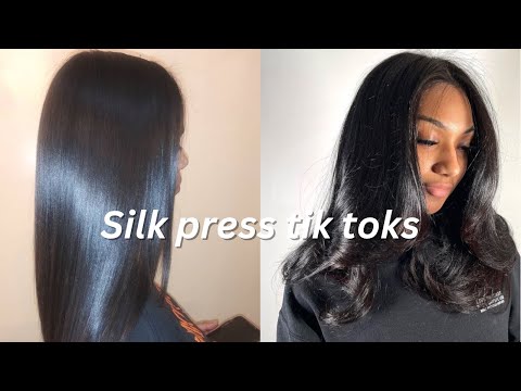 Silk press | tik tok compilation - YouTube