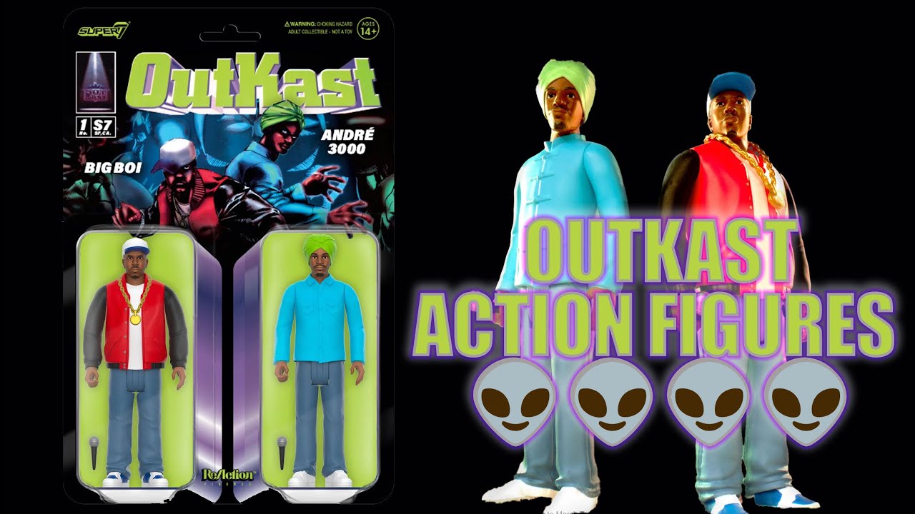 Outkast Super7 Reaction Figures Big Boi and Andre 3000 2 Pack - YouTube