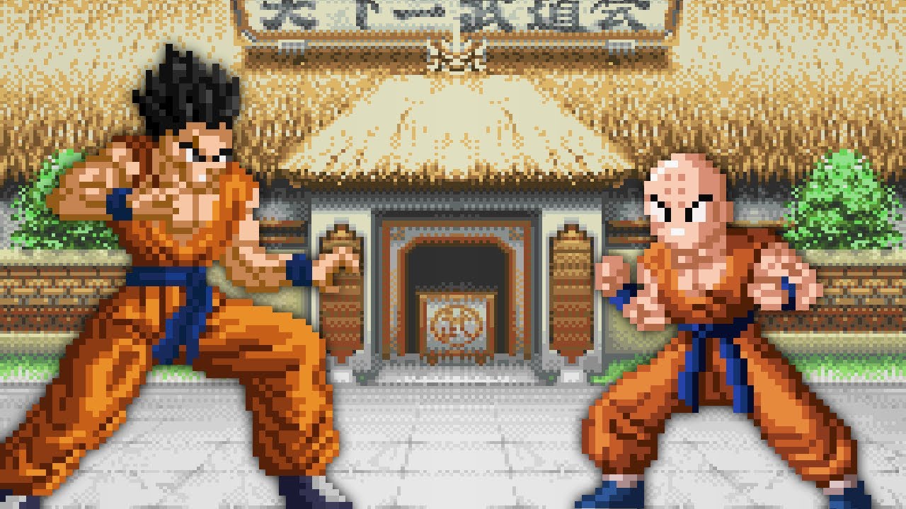 Dragon Ball Z Sprites - Yamcha vs Krillin - YouTube