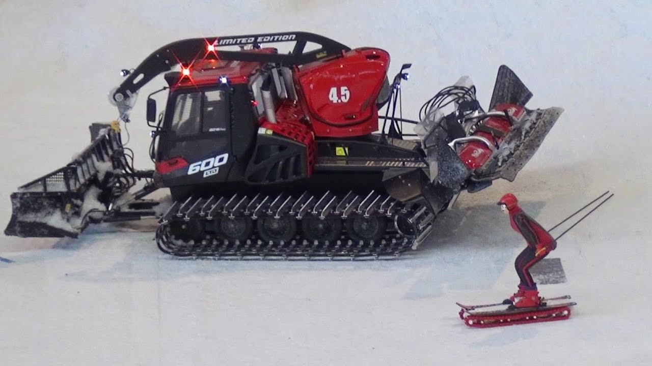 RC Ski Fahrer VS RC Pistenbully Rennen Friedrichshafen Faszination ...