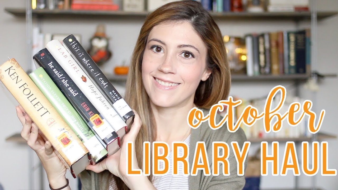 OCTOBER LIBRARY BOOK HAUL - YouTube