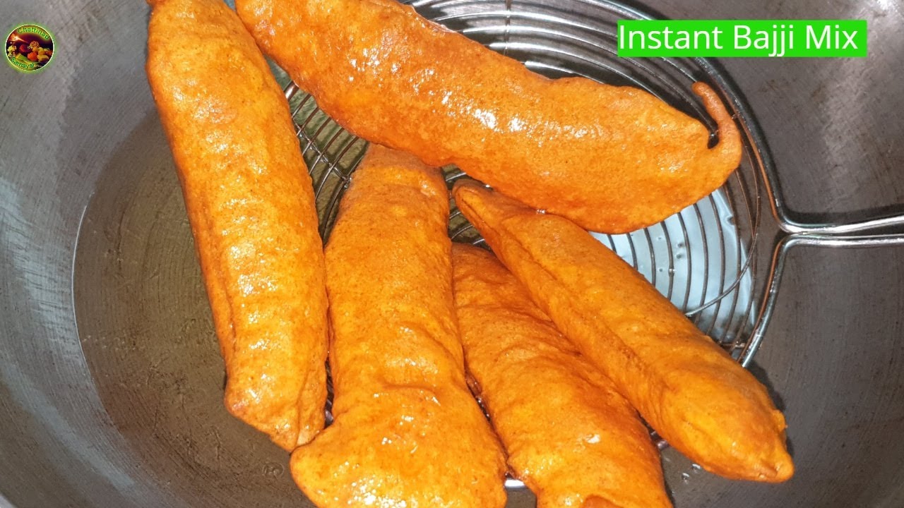 Instant Bajji Mix -3 In 1/உடனடி பஜ்ஜி & மாவு செய்முறை/ Ready Made Bhaji ...