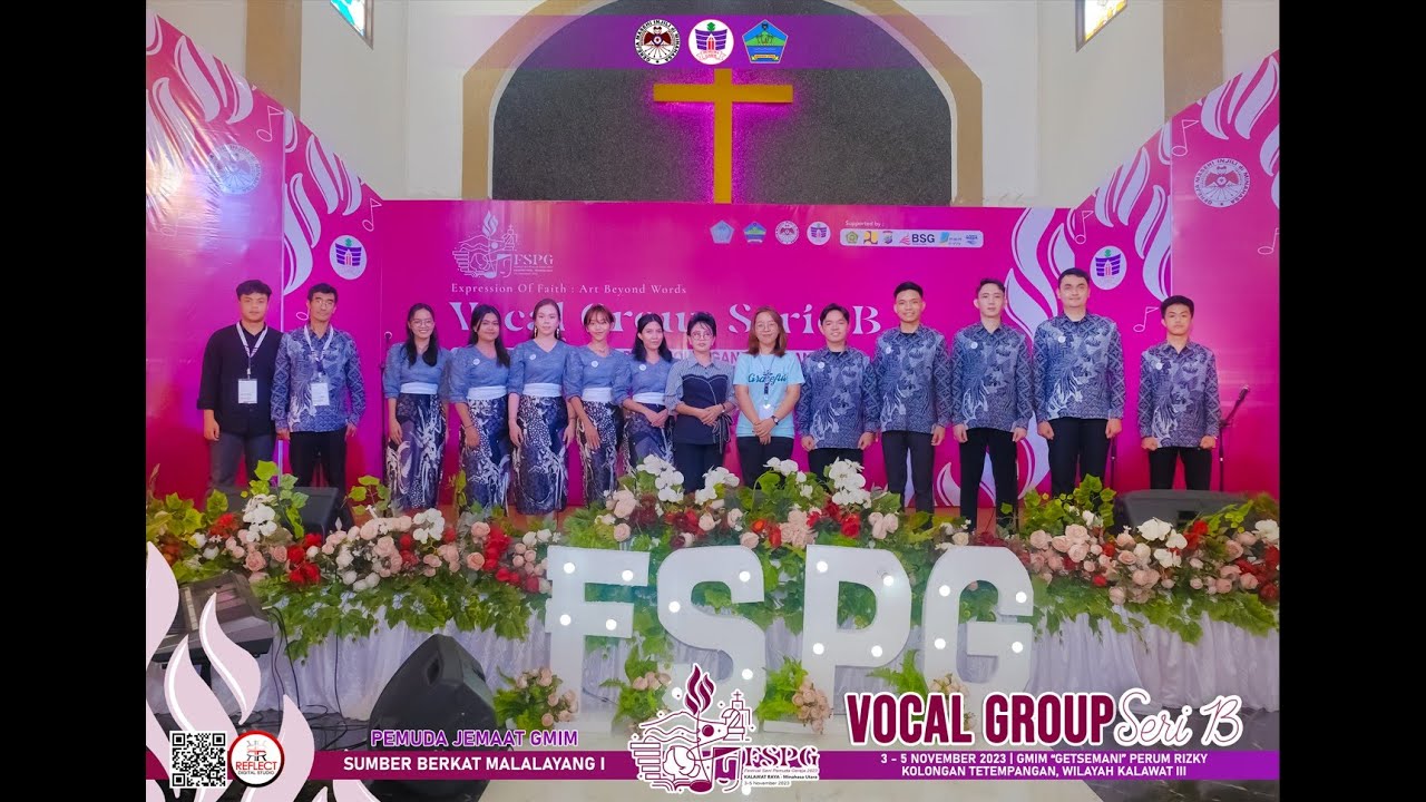 VOCAL GROUP PEMUDA GMIM SUMBER BERKAT MALALAYANG - FSPG 2023 - YouTube