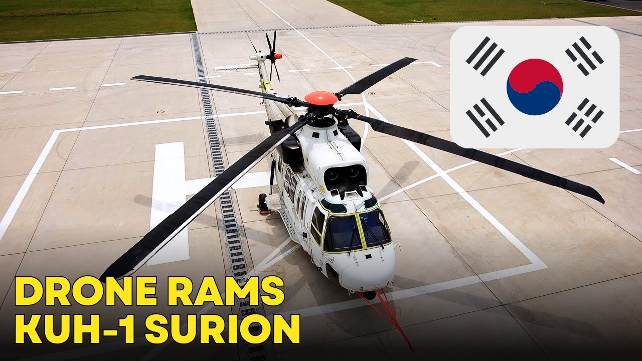 In South Korea, a drone rammed a KUH-1 Surion helicopter - YouTube