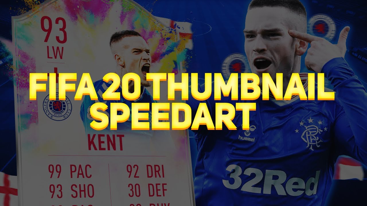 FIFA 20 THUMBNAIL SPEEDART |#1| - YouTube