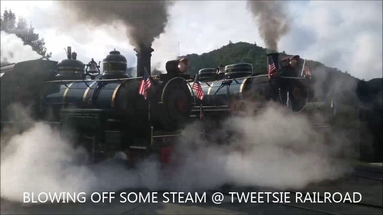 Blowing off some steam - Railroad Heritage Weekend 2017 - YouTube