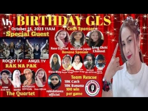 BIRTHDAY GLS CELEBRATION| Let's Enjoy & Win Gcash! & Bananas - YouTube