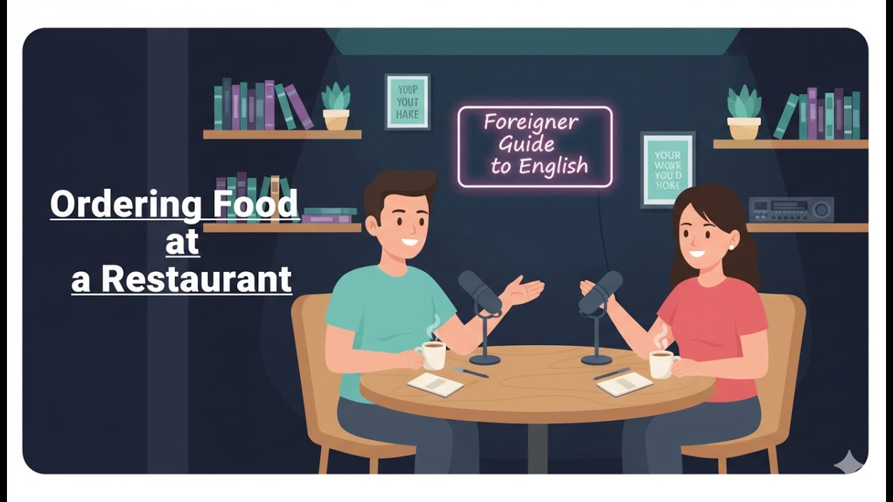Learning English Through Conversation | Ordering Food at a Restaurant ...