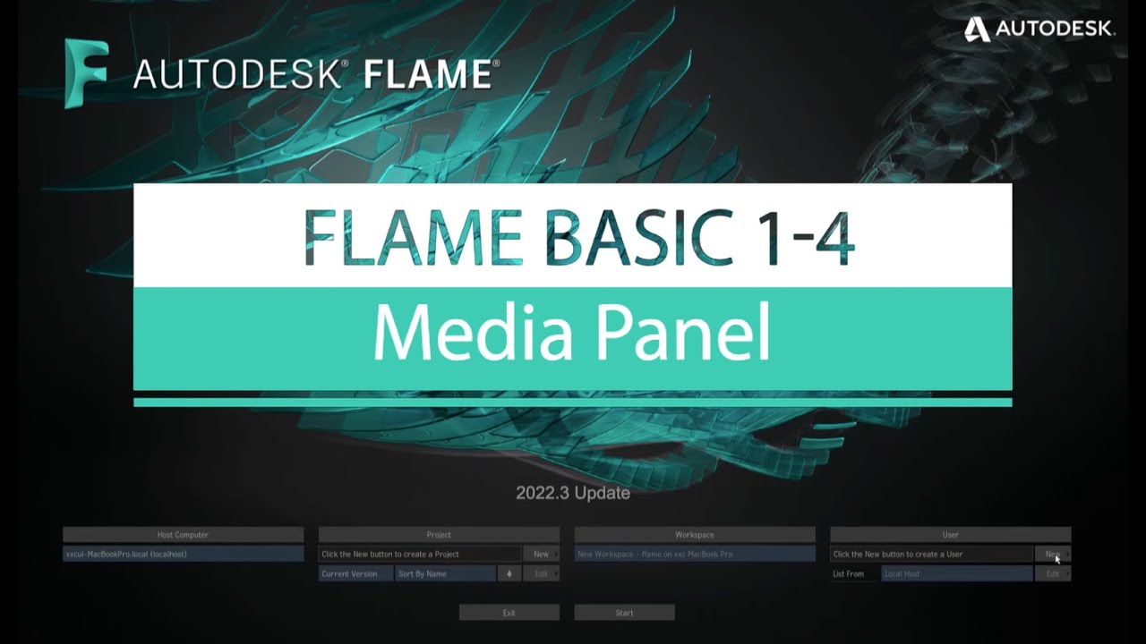 [Flame Tutorial] Basic1-4 MediaPanel 미디어패널 소개 - YouTube