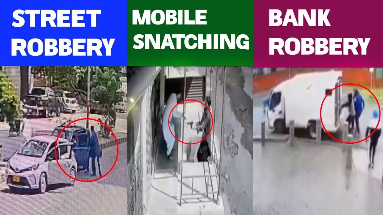 Robbery in Pakistan Cctv footage | Bank Robbery | Shop Robbery | Street ...