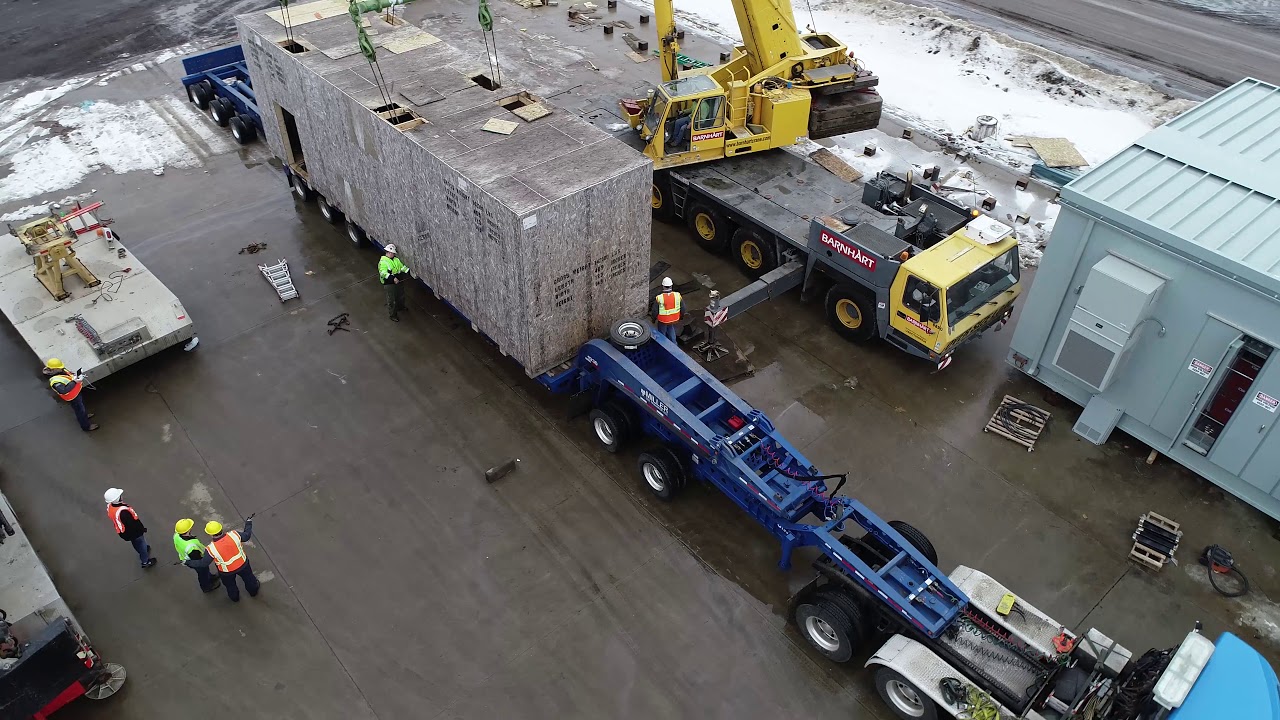 Miller Transfer's (2) TK150CS Trail King Trailers Loaded - YouTube