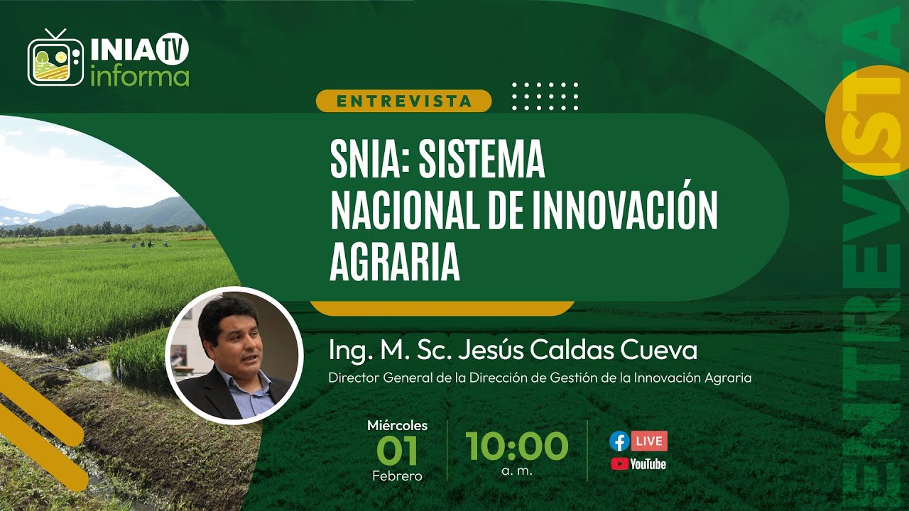 SNIA: Sistema Nacional de Innovación Agraria - YouTube