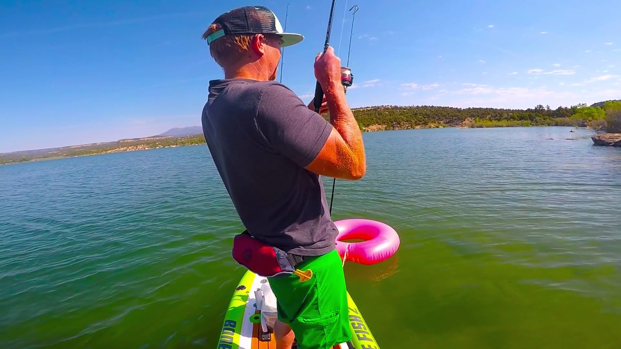 Recapture Reservoir - Fishing Largemouth Bass & Pike Fishing on a SUP ...