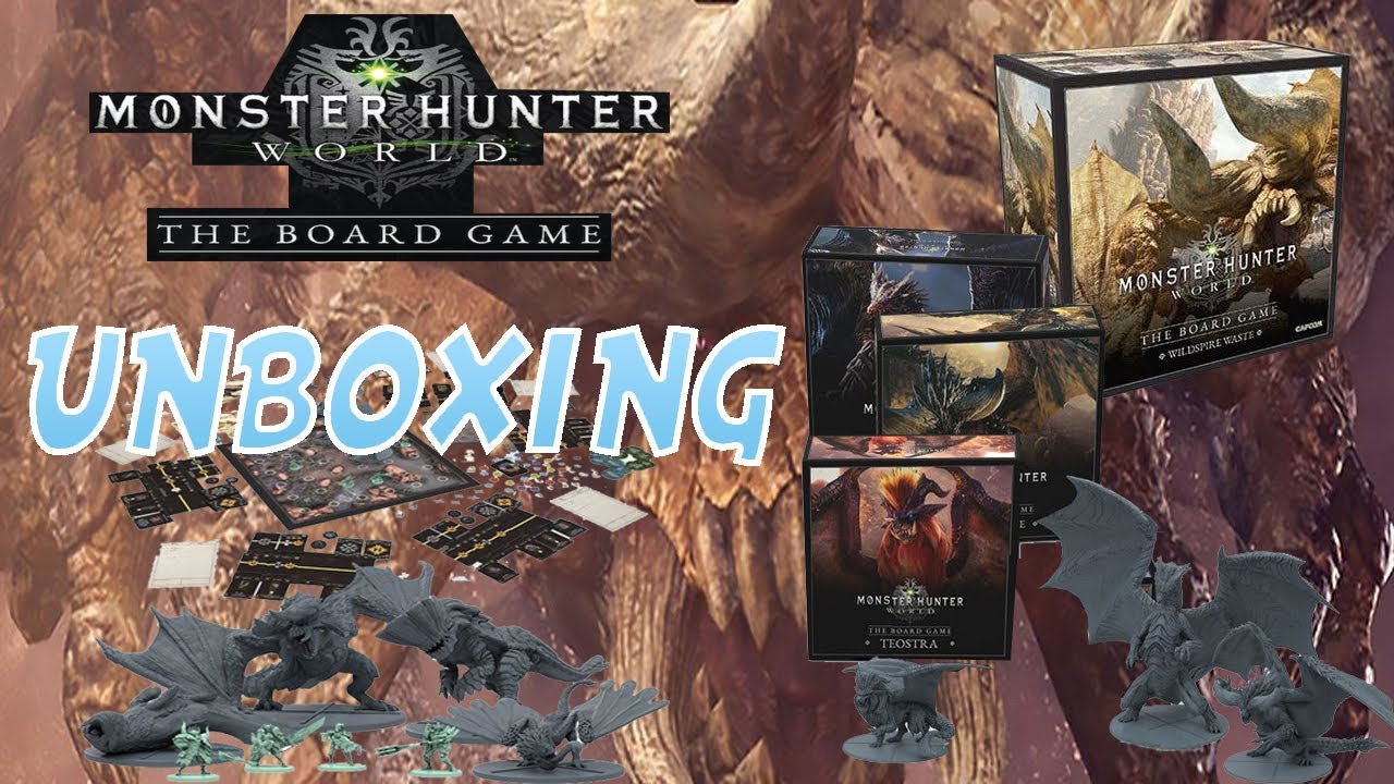 Kickstarter All In Monster Hunter World The Borad Game Parte 2-Unboxing ...
