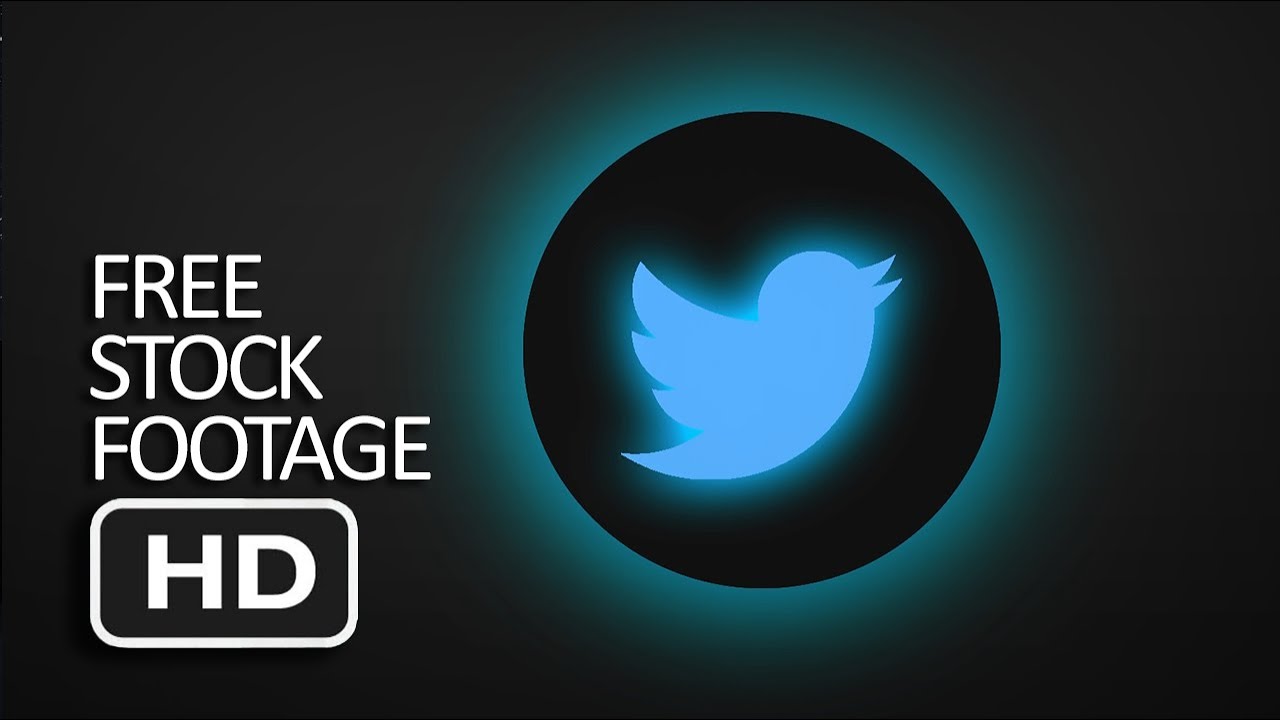 Free Stock Footage - Glowing Logo Twitter - YouTube