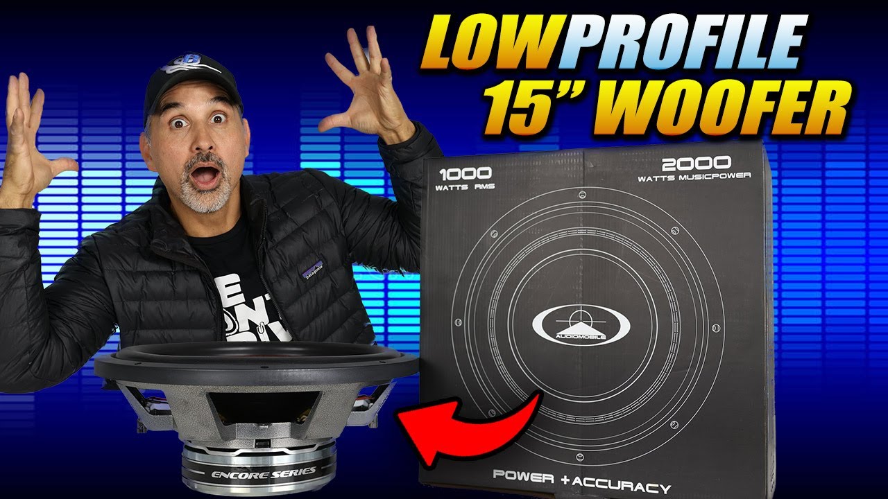 Low Profile 15" Car Audio Subwoofer!!! Tight space but still BIG BASS! Audiomobile Encore 4415 ...