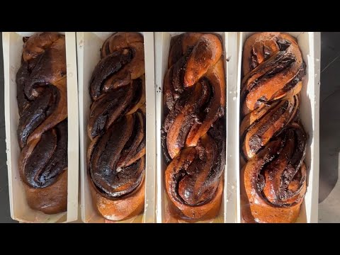 Chocolate Babka recipe from start to finish. Full recipe pinned in comments. #babka #sivanskitchen 