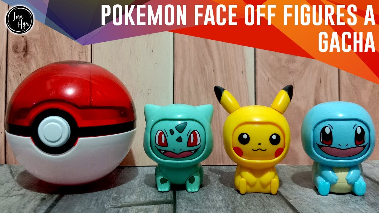 [ GACHA ] Pokemon ポケモン Face Off Figure A Pikachu ピカチュウ Bulbasaur フシギダネ ...