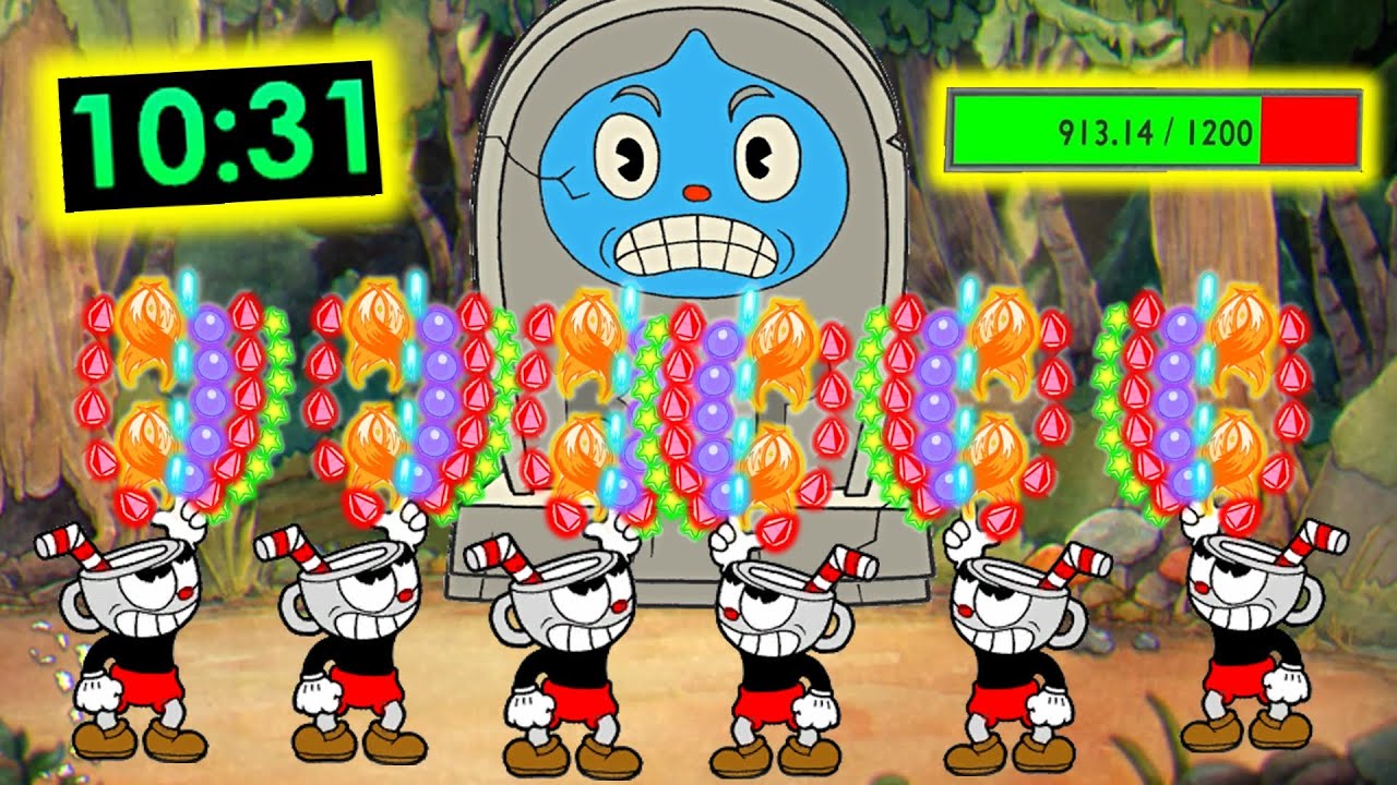 Cuphead Army - All Weapon Combination VS All Bosses - YouTube