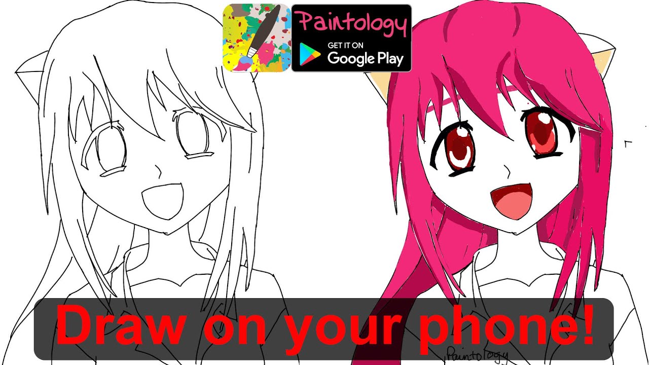 Draw an Anime Girl | Step by Step Tutorial | Paintology - YouTube
